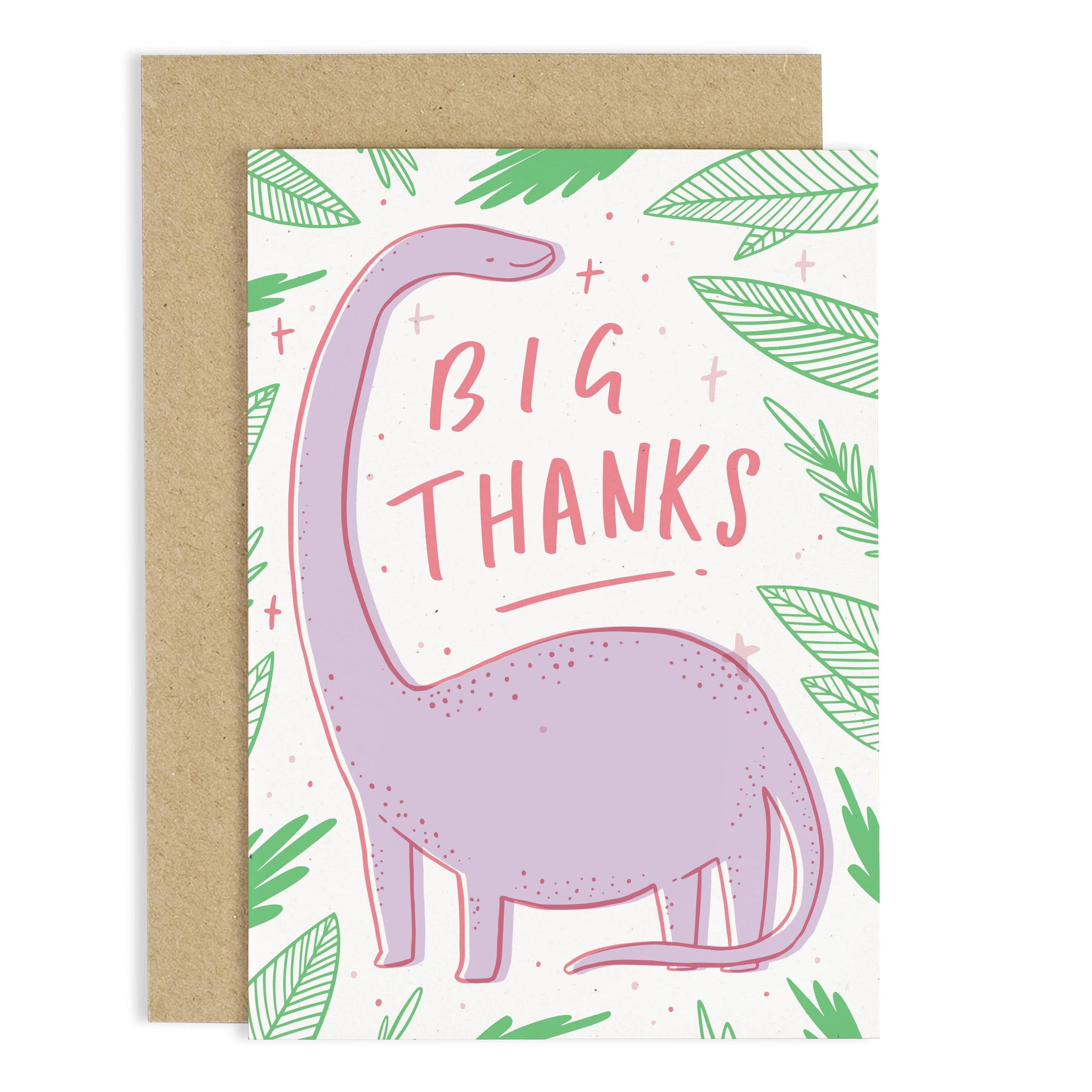 Big Thanks Dinosaur Card — Old English Company