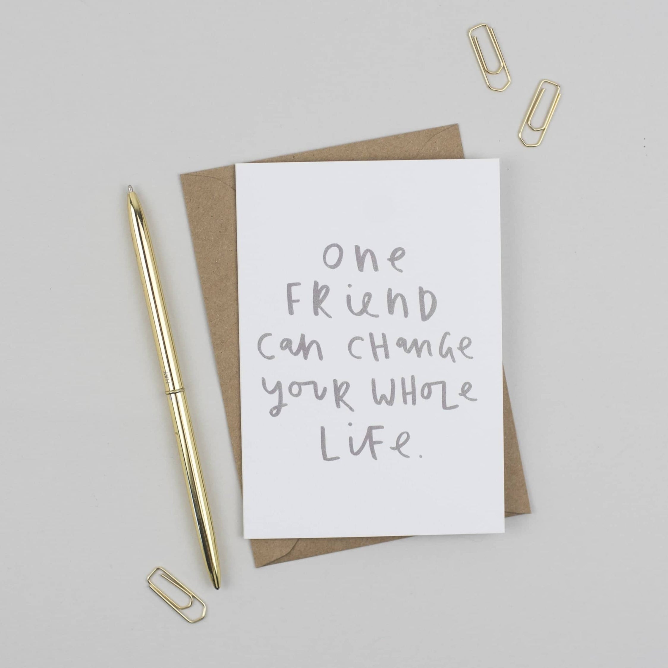 One Friend Card - Friendship Greeting Card — Old English Company