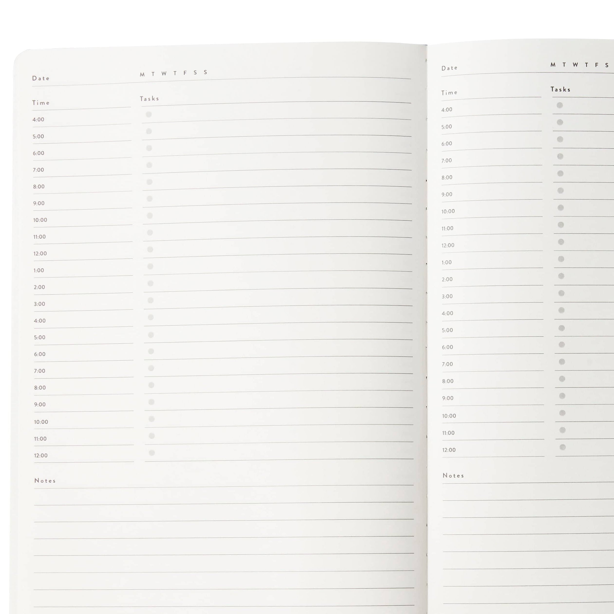 Daily Planner Book - Sage Green PU Leather Softback — Old English Company